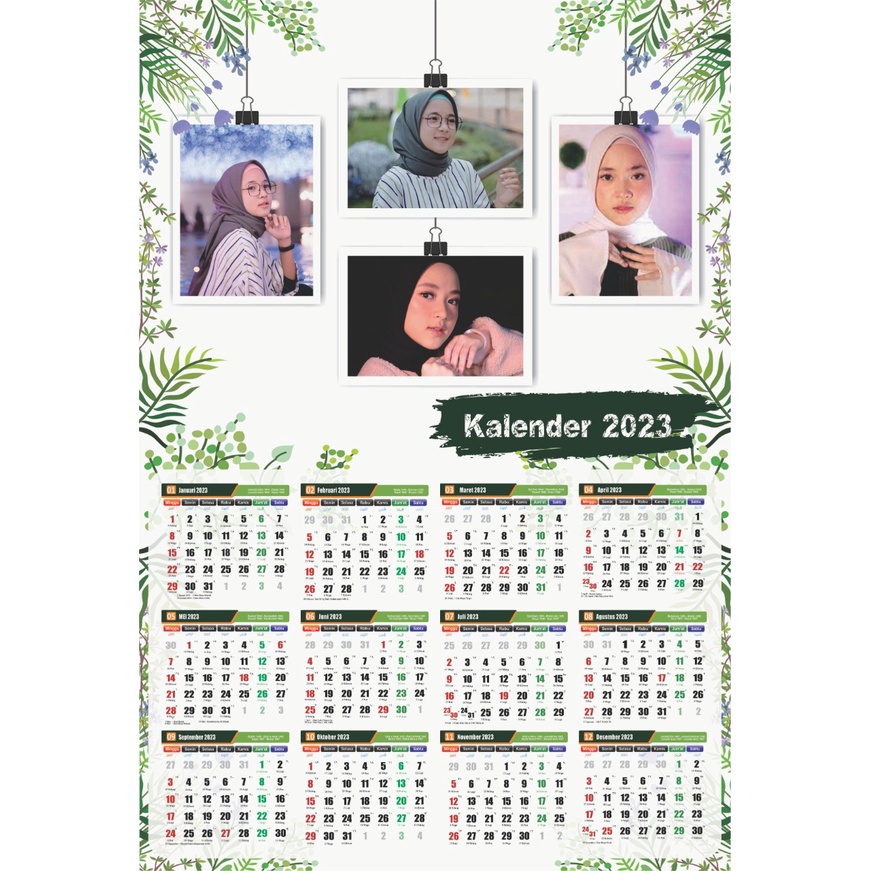 Jual CETAK KALENDER CUSTOM 2023 / CETAK KALENDER TOKO / BENGKEL CUSTOM ...