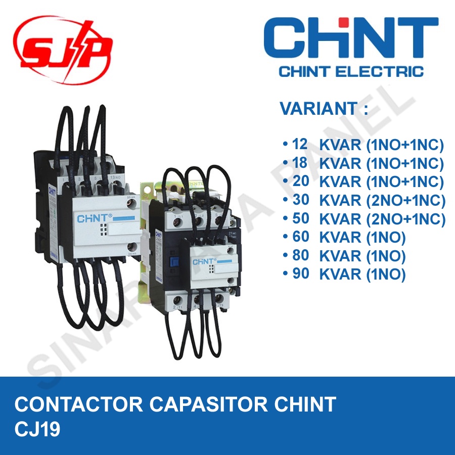 Jual CONTACTOR KONTAKTOR KAPASITOR CHINT CJ19 12/18/20/30/50/60/80/90 KVAR | Shopee Indonesia