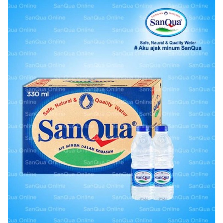 Jual SanQua Botol 330ml isi 24pc/karton | Shopee Indonesia