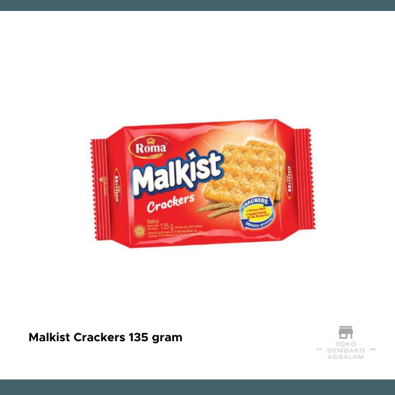 Jual malkist cracker 135 gram kotak / roma malkist merah cracker ...