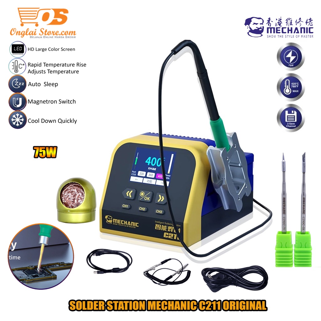 Jual Solder Station Mechanic C211 Soldering Iron Soldering Digital ...