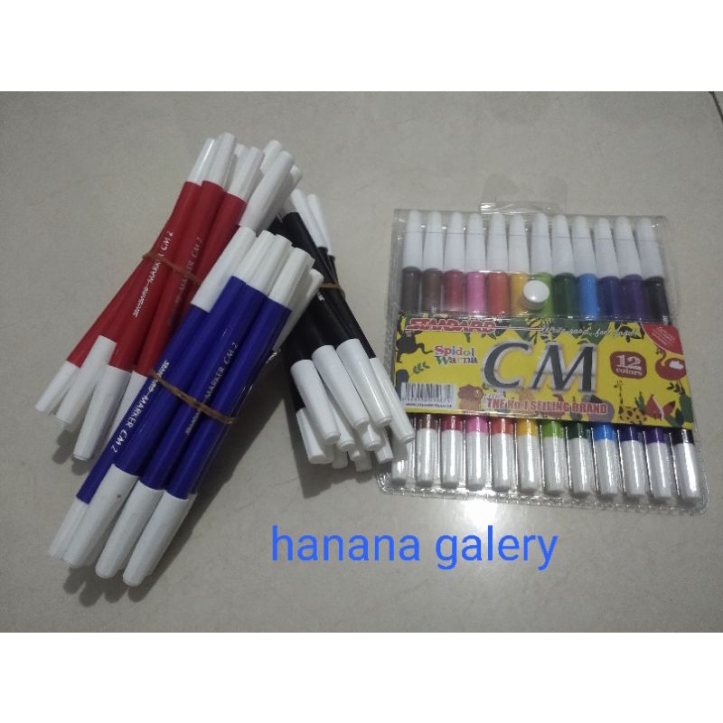Jual spidol standar CM2 1pak isi 12pcs | Shopee Indonesia