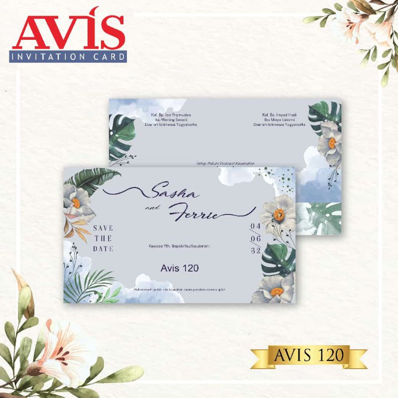 Jual Blangko Undangan Avis seri 120 Harga murah | Shopee Indonesia