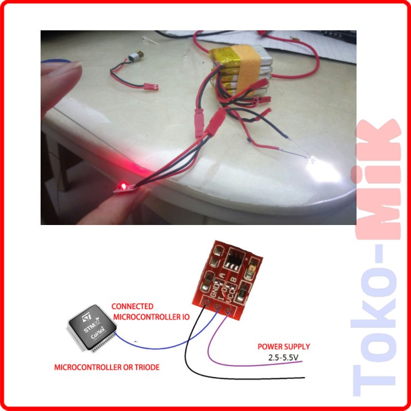 Jual TTP223 Touch Sensor Sentuh Key Module 1 Ch Channel Settable ...