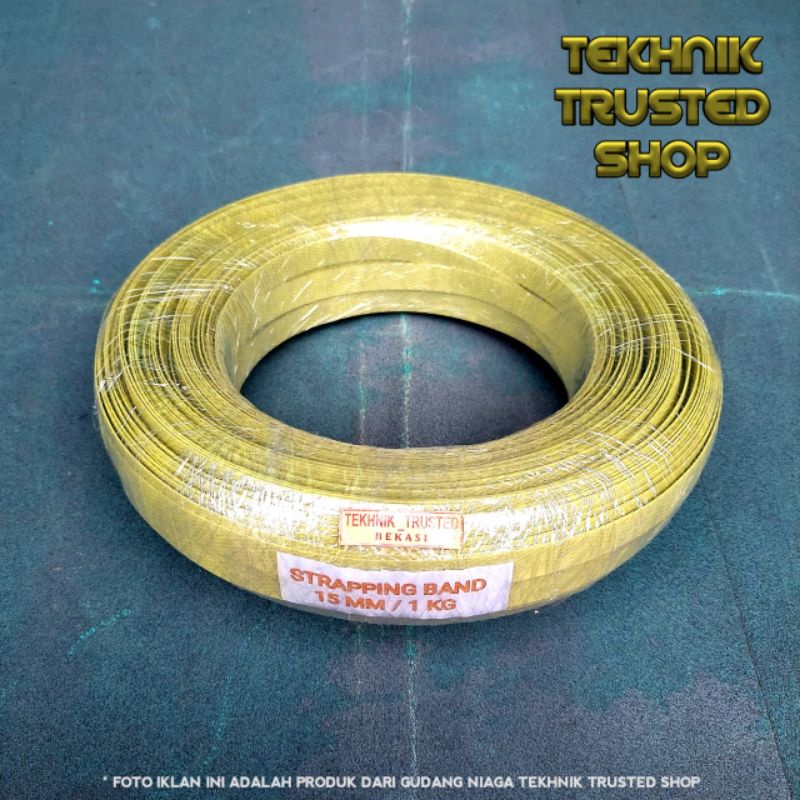 Jual Strapping band 15mm x 1kg 1Roll tali packing ikat barang kemas dll ...