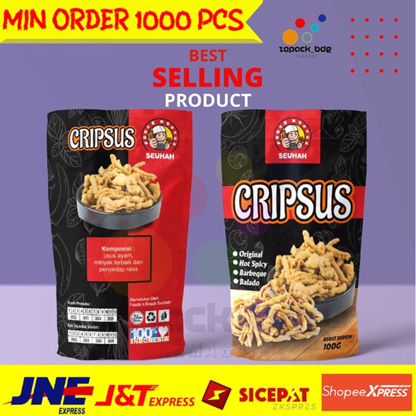 Jual STANDING POUCH CUSTOM NON ZIPPER MINIMAL ORDER 1000 PCS UKURAN ...