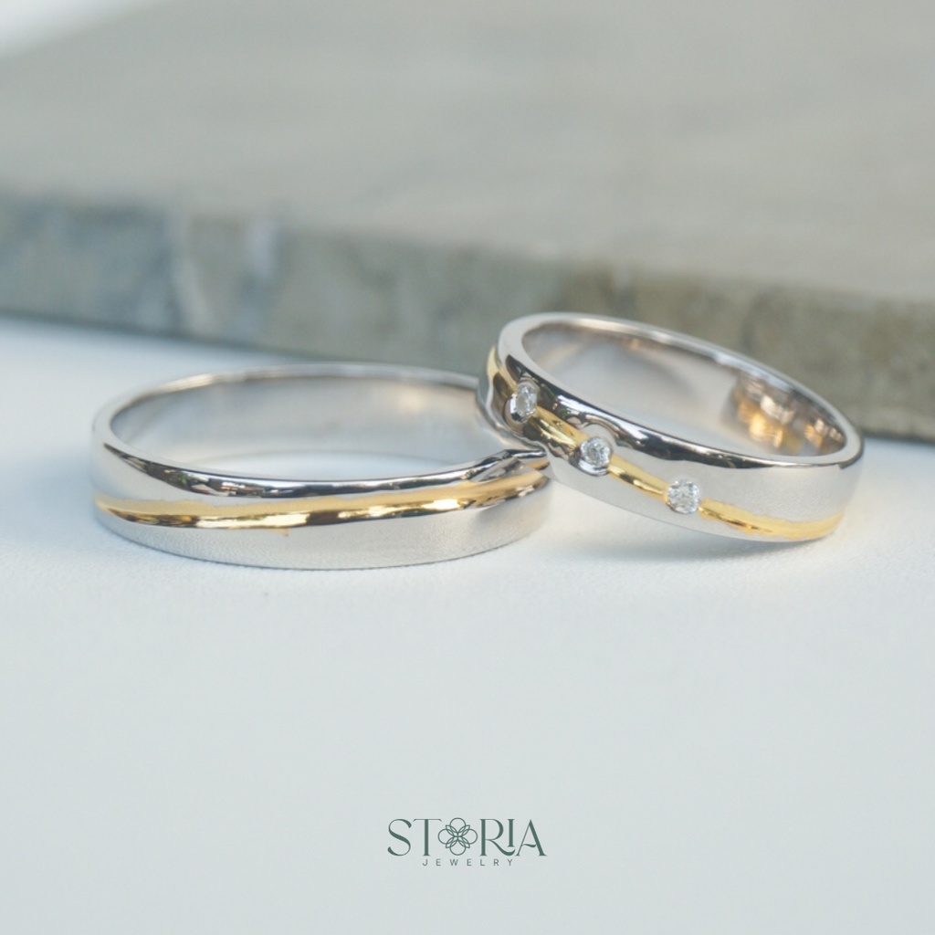 Jual Cincin Kawin Couple Perak Sterling Silver 925 SS-109 Nikah ...