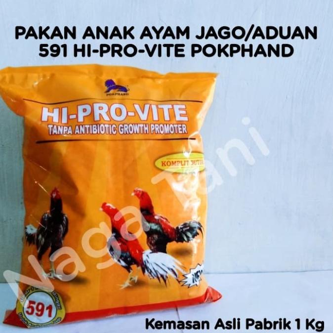 Jual Termantab] PAKAN ANAK AYAM JAGO/ADUAN 591 HI-PRO-VITE 1 Kg ...