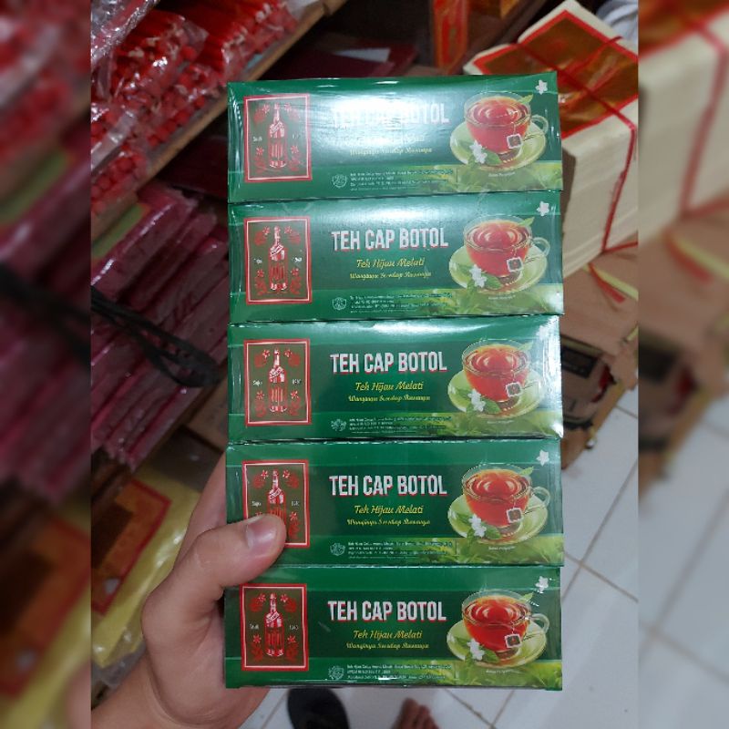 Jual Teh Cap Botol Aroma Melati 1 Kotak Isi 25 Teabags | Shopee Indonesia