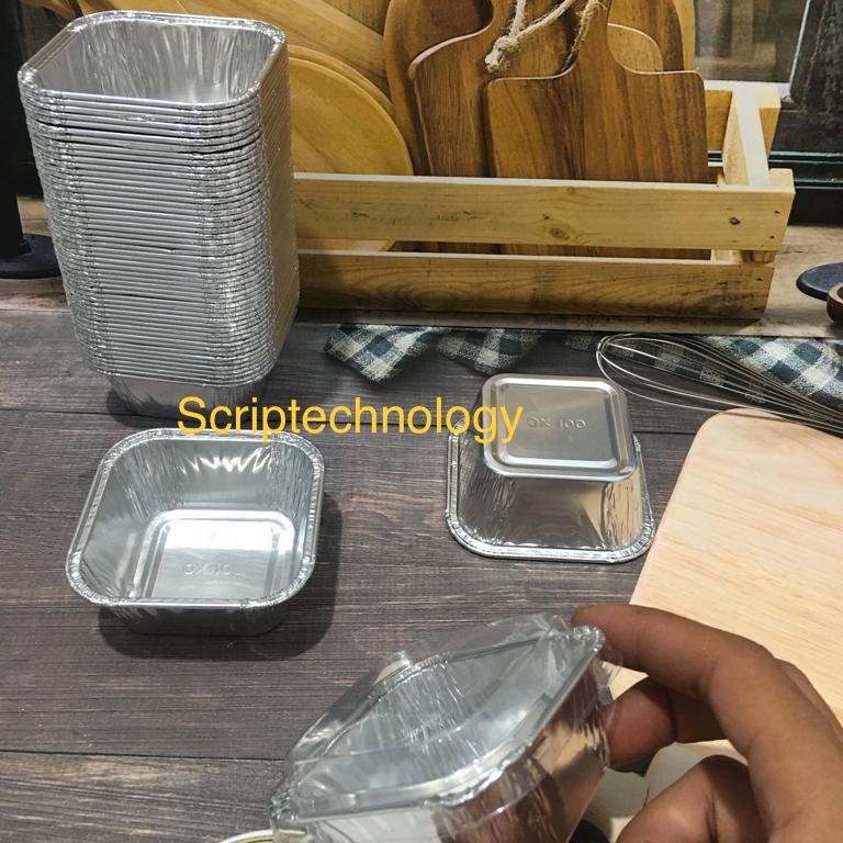 Jual Aluminium Foil Tray OX-100 - Wadah Aluminium CUP OX100 Cetakan Kue | Shopee Indonesia