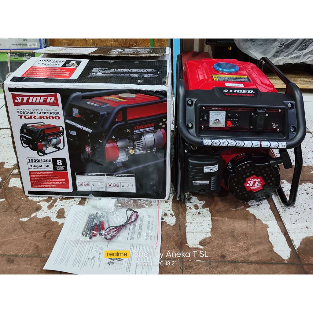 Jual Genset Tiger TG3000 Genset 1200Watt 4Tak Genset Tiger TGR3000 ...