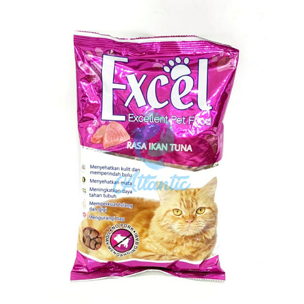 Jual Excel Cat Food Tuna 500 Gram 500gr Makanan Kucing Rasa Tuna ...