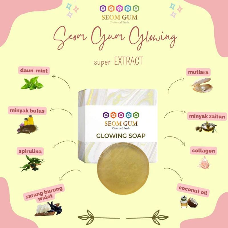 Jual (PROMO) seom gum glowing soap | Shopee Indonesia