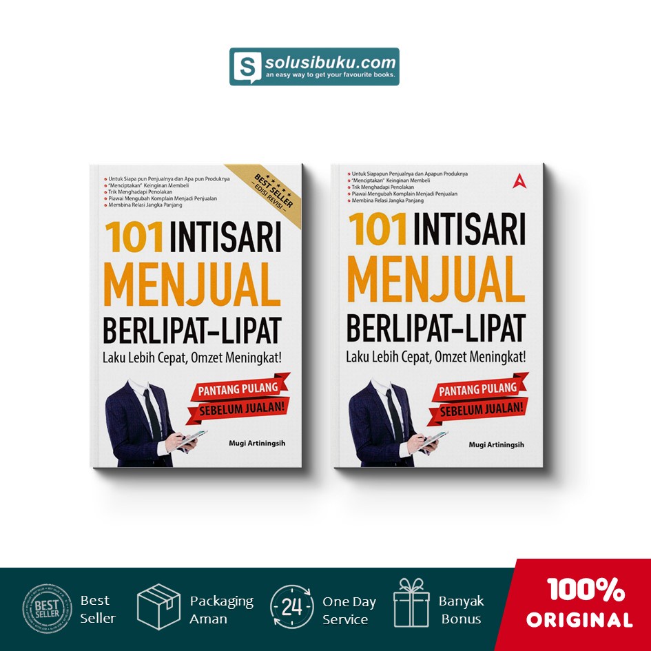 Jual New!! Buku 101 Intisari Menjual Berlipat-Lipat Cover Lama & Cover ...
