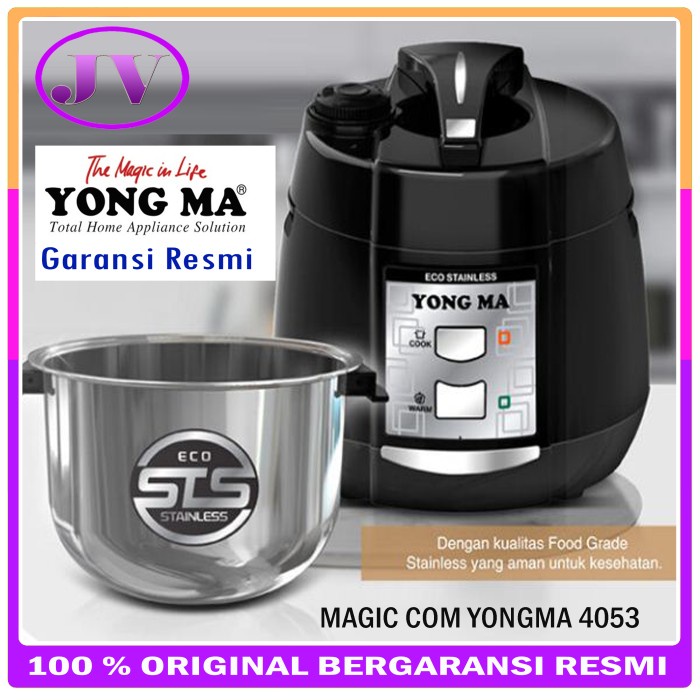Jual Magic Com Yongma SMC 4053 / Rice Cooker Yong Ma Stainless Steel 2 L | Shopee Indonesia