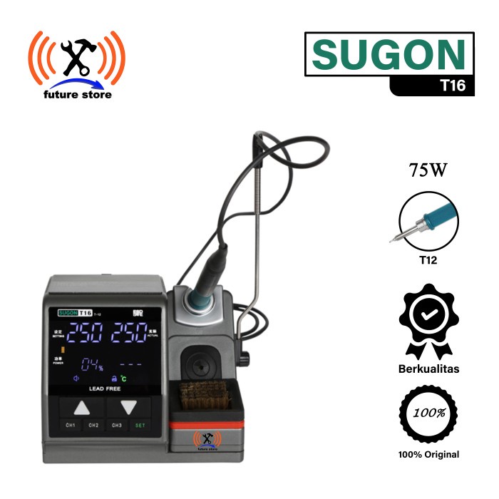 Jual SUGON T16 Soldering Station + Lead Free Digital Display Tip T12 Series | Shopee Indonesia