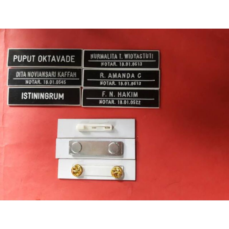 Jual Papan Nama Grafir (Betabuk) / Nama Dada Grafir / Papan Nama PDH ...