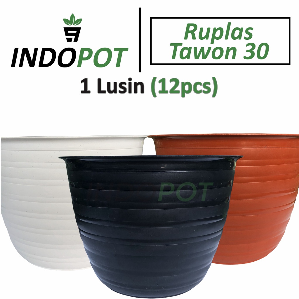 Jual Pot Tawon Ruplas 30 Warna (12pcs) 1 Lusin Pot Tanaman Tawon Bunga ...