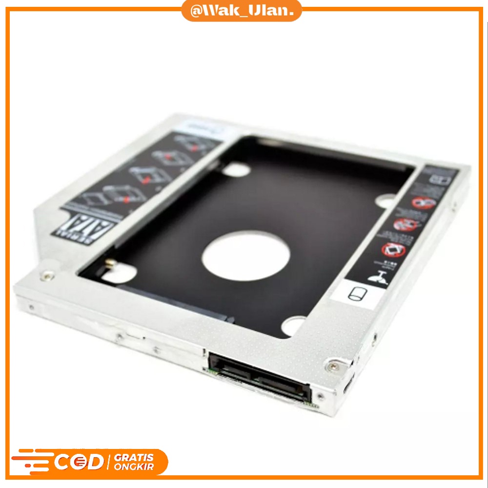 Jual HDD Caddy DVD Tambahan tempat Hardisk HDD SSD 9.5mm Slim SATA ...