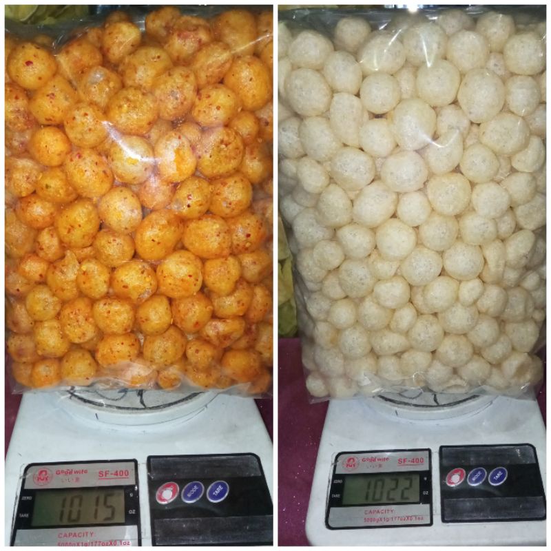 Jual Endog Lewo Emplod Lewo Original & Pedas 1Kg, cimol kering pedas ...