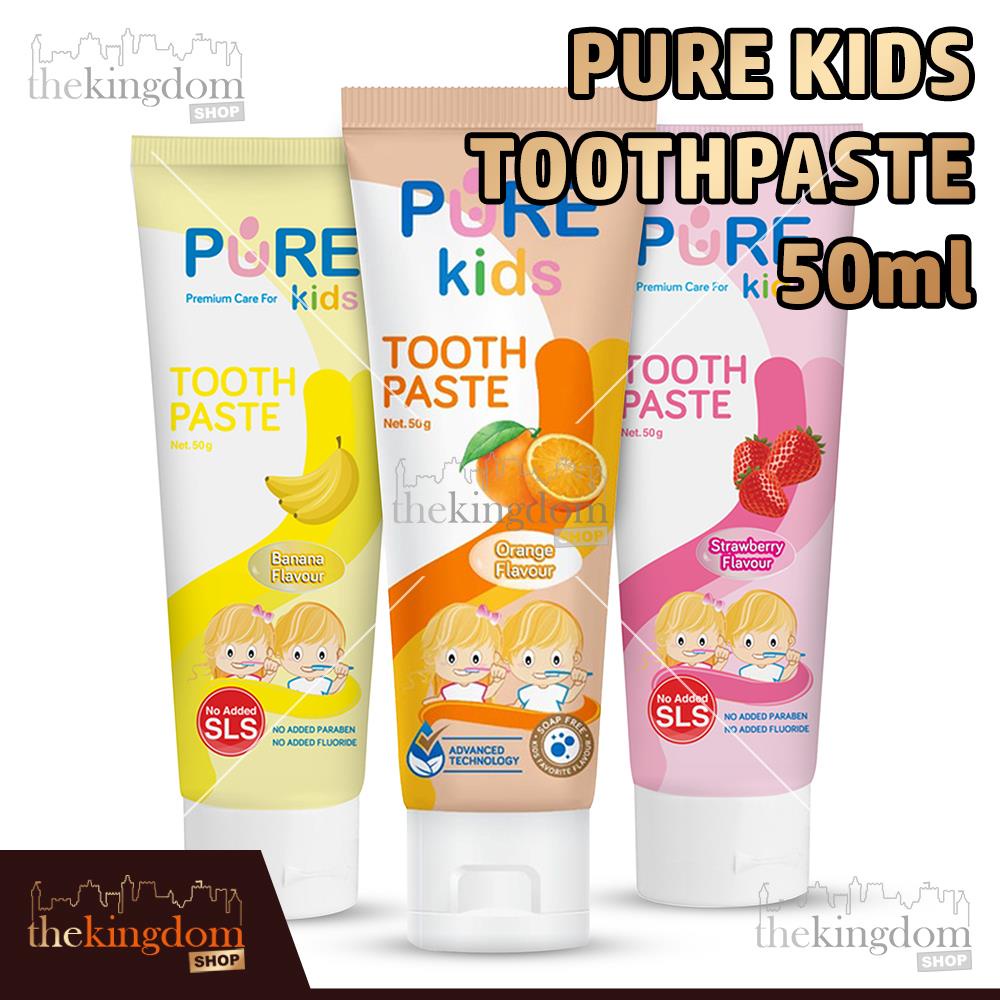 Jual Pure Kids Toothpaste Tooth Paste Pasta Gigi Odol Anak 50ml Rasa ...