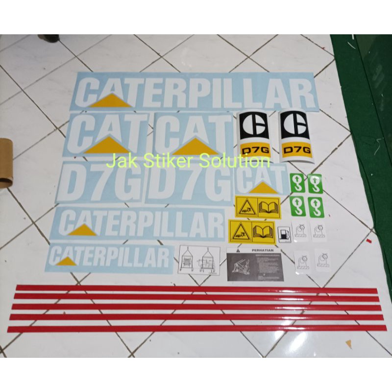 Jual Stiker Dozer Caterpillar Cat D7G Sticker Alat berat | Shopee Indonesia