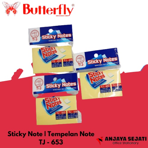 Jual Sticky Notes | T & J - 653 | Tempelan Note | Kertas Penanda | Per ...