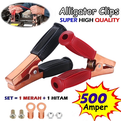Jual BA-107P Capitan Aki Tembaga 500A Aligator Clip Besar Jepitan Jepit ...