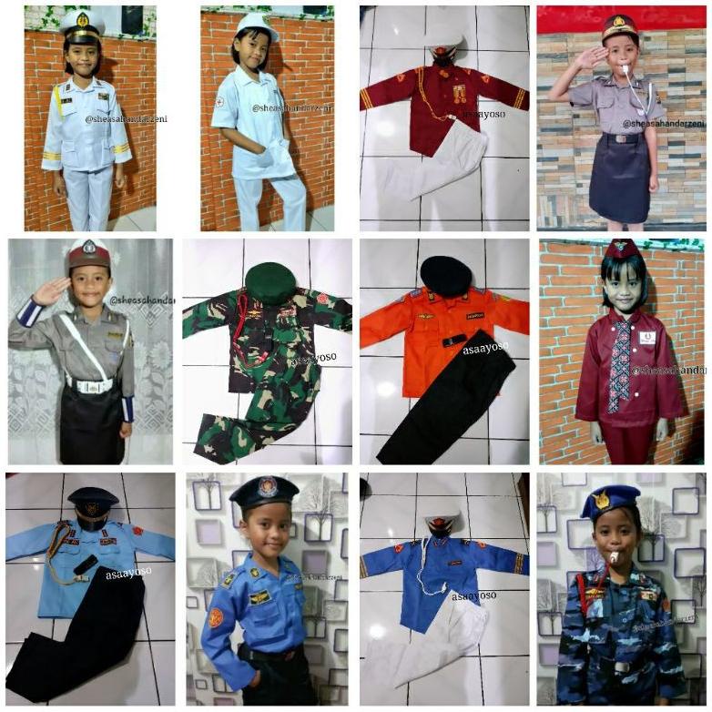 Jual [PROMO GVP57] SERAGAM PROFESI ANAK / BAJU KARNAVAL ANAK ATRIBUT ...