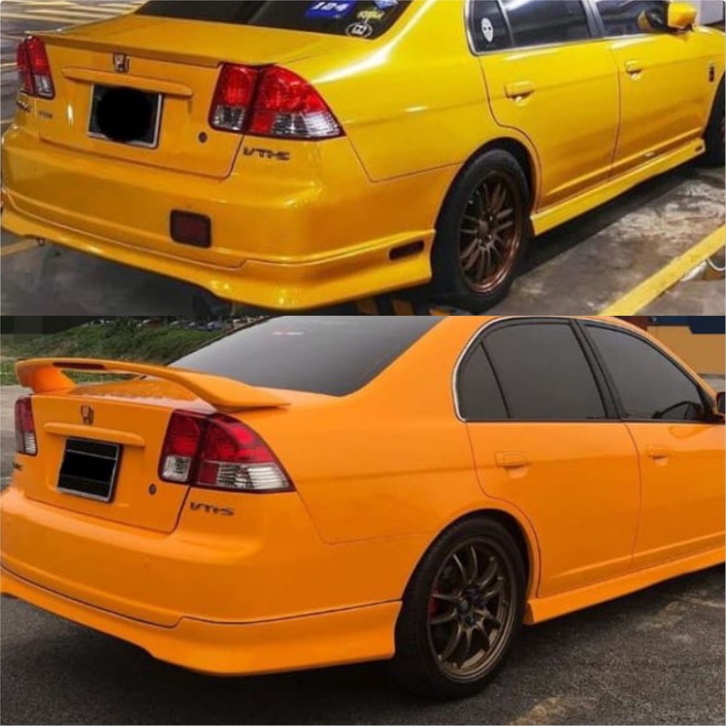 Jual Lips Bemper belakang Civic Es Vtis body kit bumper Civic 2001 2004 ...