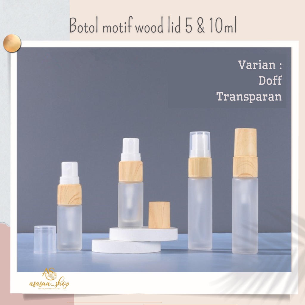 Jual Botol Spray Kaca tebal motif BAMBU / Bottle semprot Refil ...