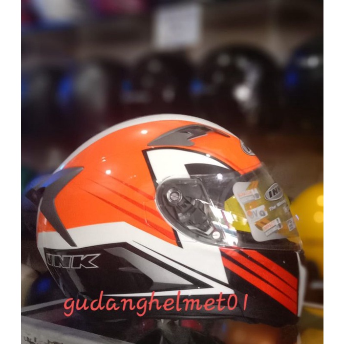 Jual HELM INK DUKE MOTIF-FULL FACE DOUBLE VISOR | Shopee Indonesia