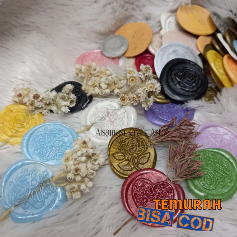 Jual SEAL WAX LILIN STEMPEL SIAP PAKAI DENGAN BUNGA ASLI UNTUK ...