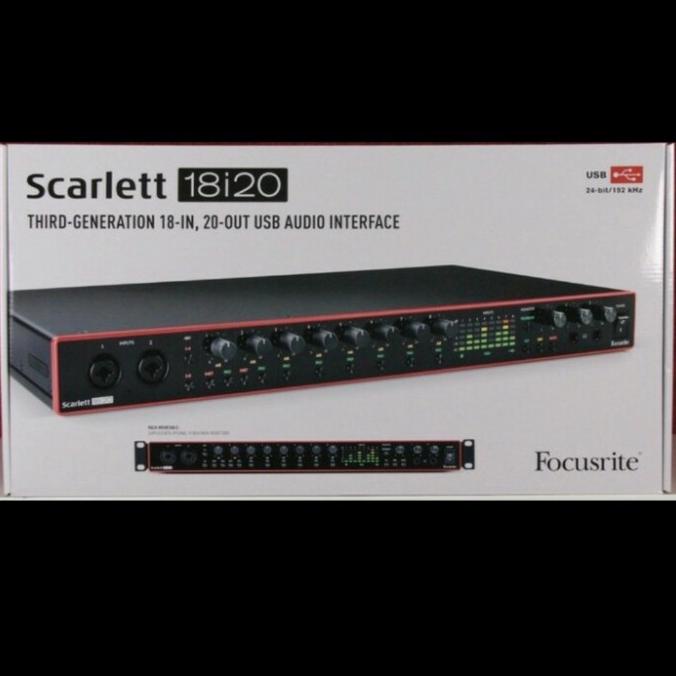 Jual Focusrite Scarlett 18I20 3Rd Gen/Soundcard Focusrite 18I20 ...