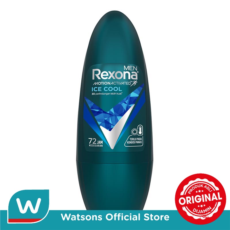 Jual Rexona Men Anti-Perspirant Deodorant Roll On Ice Cool 45Ml | Shopee Indonesia