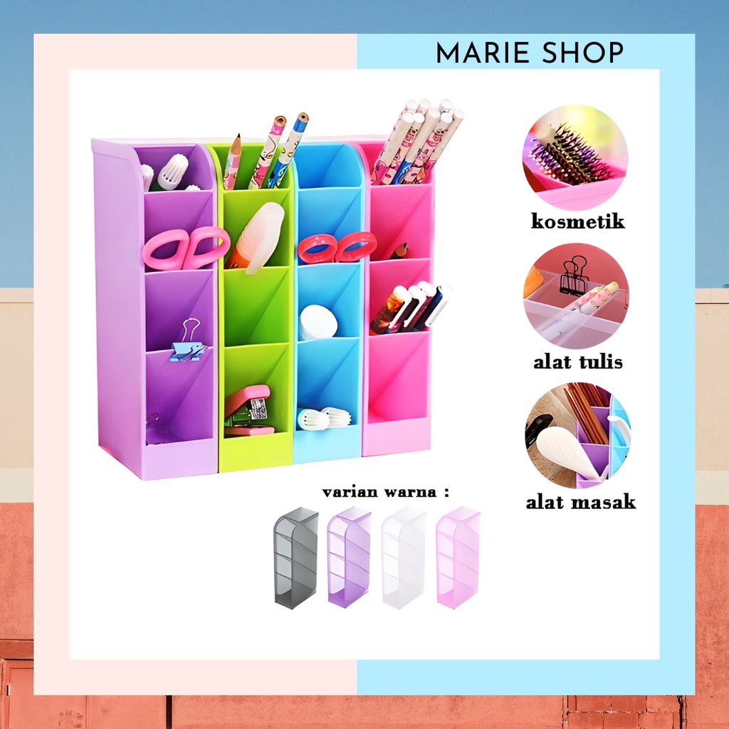 Jual RAK MINI 4 SEKAT TEMPAT ALAT TULIS / MINI RACK TEMPAT SENDOK ...