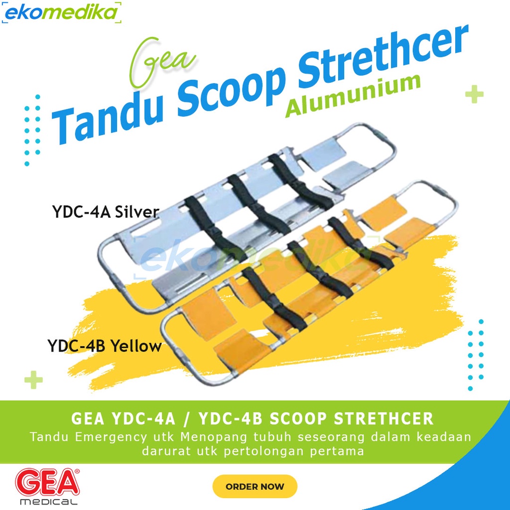 Jual Tandu Scoop Stretcher GEA YDC 4A Alumunium - Tandu Evakuasi Tandu ...