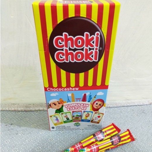 Jual CHOKI CHOKI chococashew isi 20pcx10gr/coklat murah/coklat enak ...