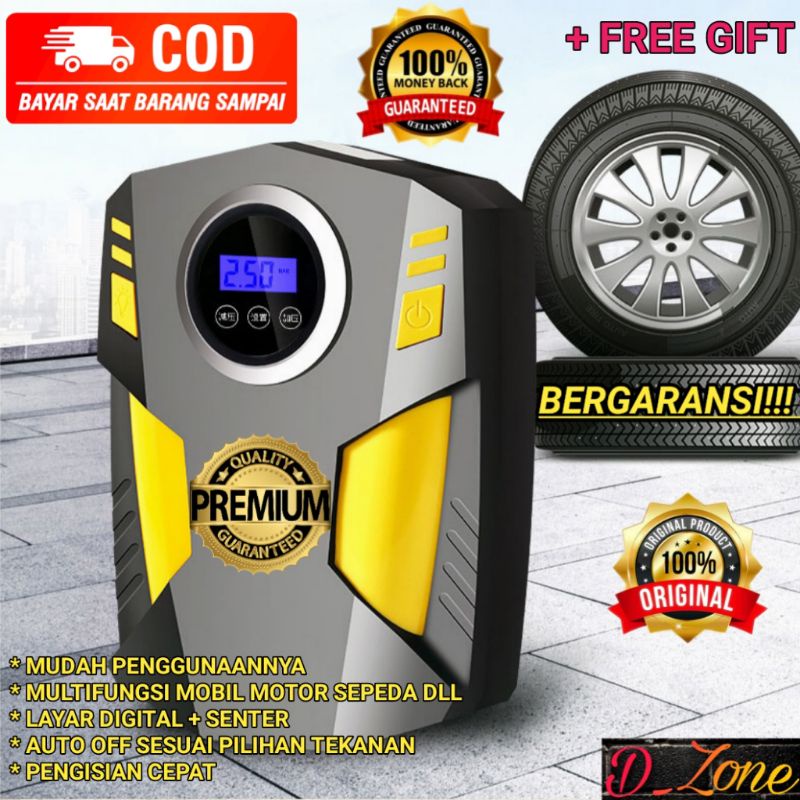 Jual POMPA ANGIN BAN MOBIL MOTOR SEPEDA 12V 150 PSI POMPA BAN MOBIL ...