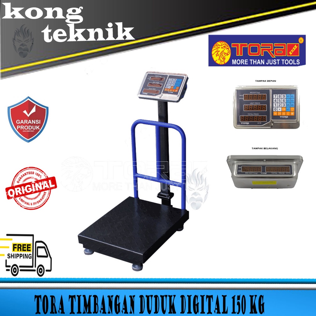 Jual TORA Timbangan Duduk Digital 150 Kg - Timbangan Digital 150 kg Tora | Shopee Indonesia