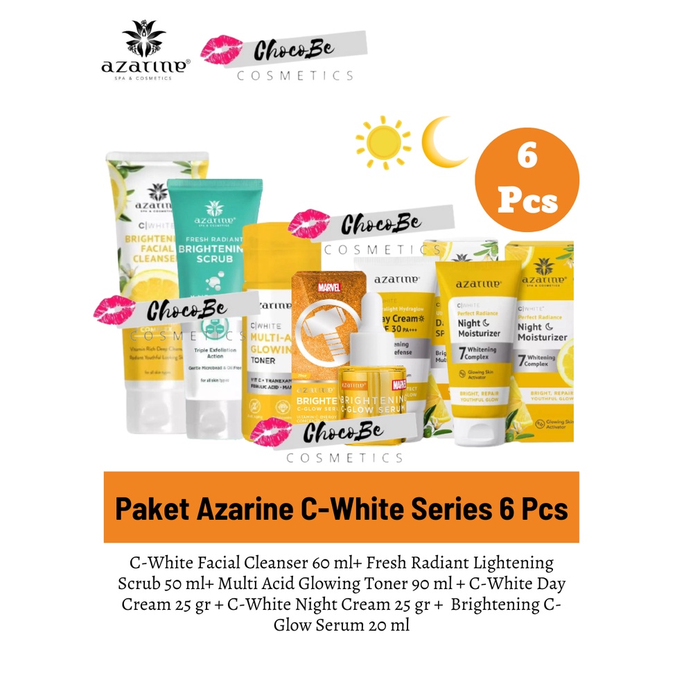 Jual Paket Azarine C-White 6 Pcs (Facial Cleanser+Fresh Radiant ...