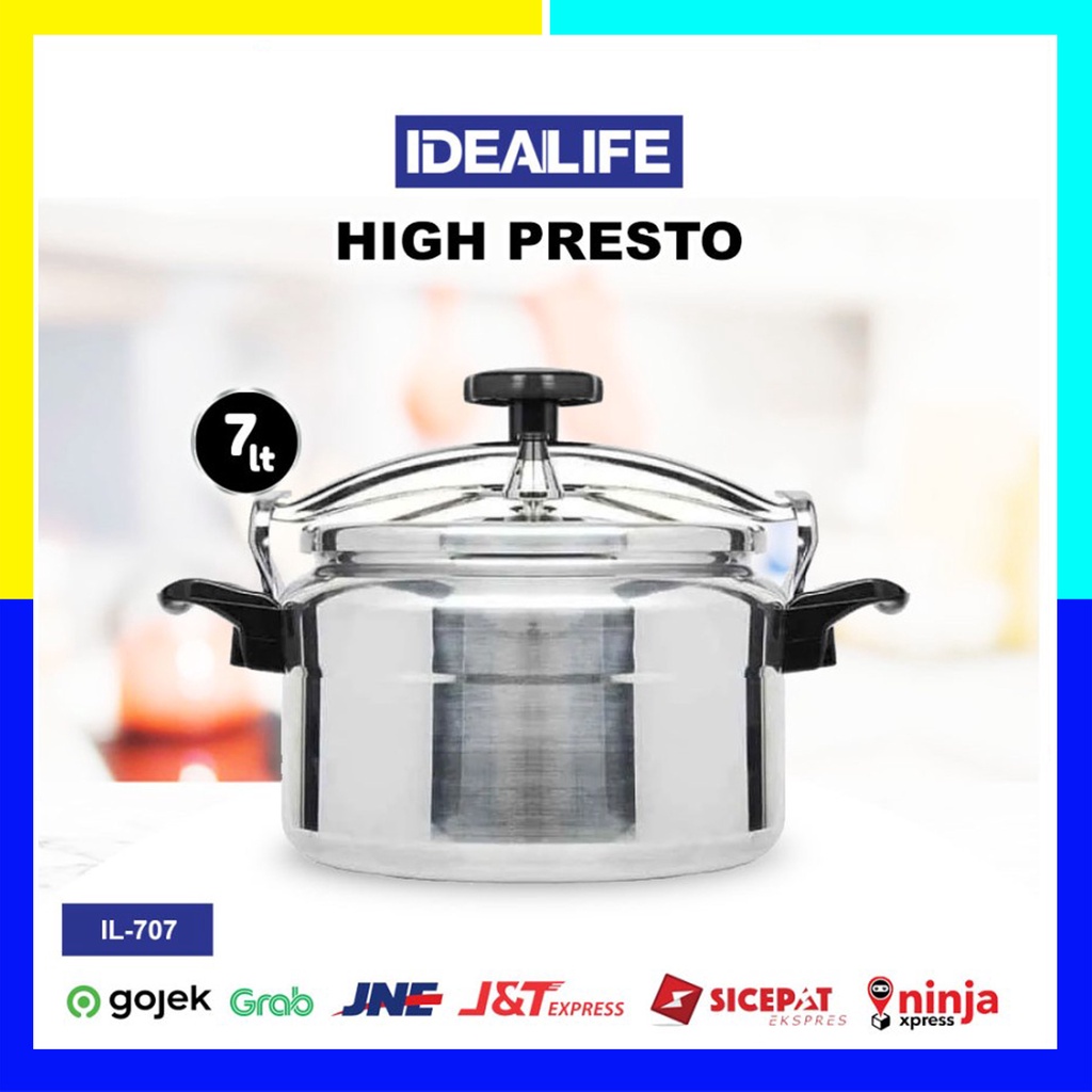 Jual Idealife IL-707 IL707 Panci Presto 7 Liter High Pressure Cooker ...