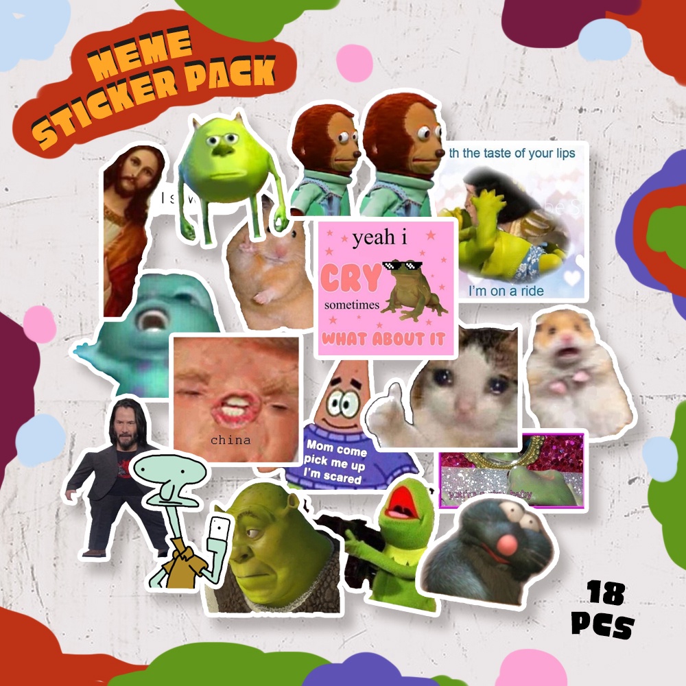 Jual Internet Meme Sticker Pack A6 (18pcs) | Shopee Indonesia