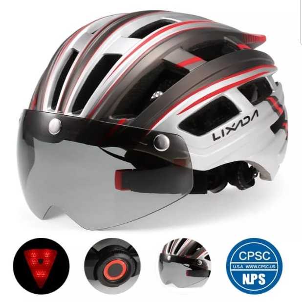 Jual Helm Sepeda Lipat Helm Sepeda MTB dengan Removable Visor + Safety ...