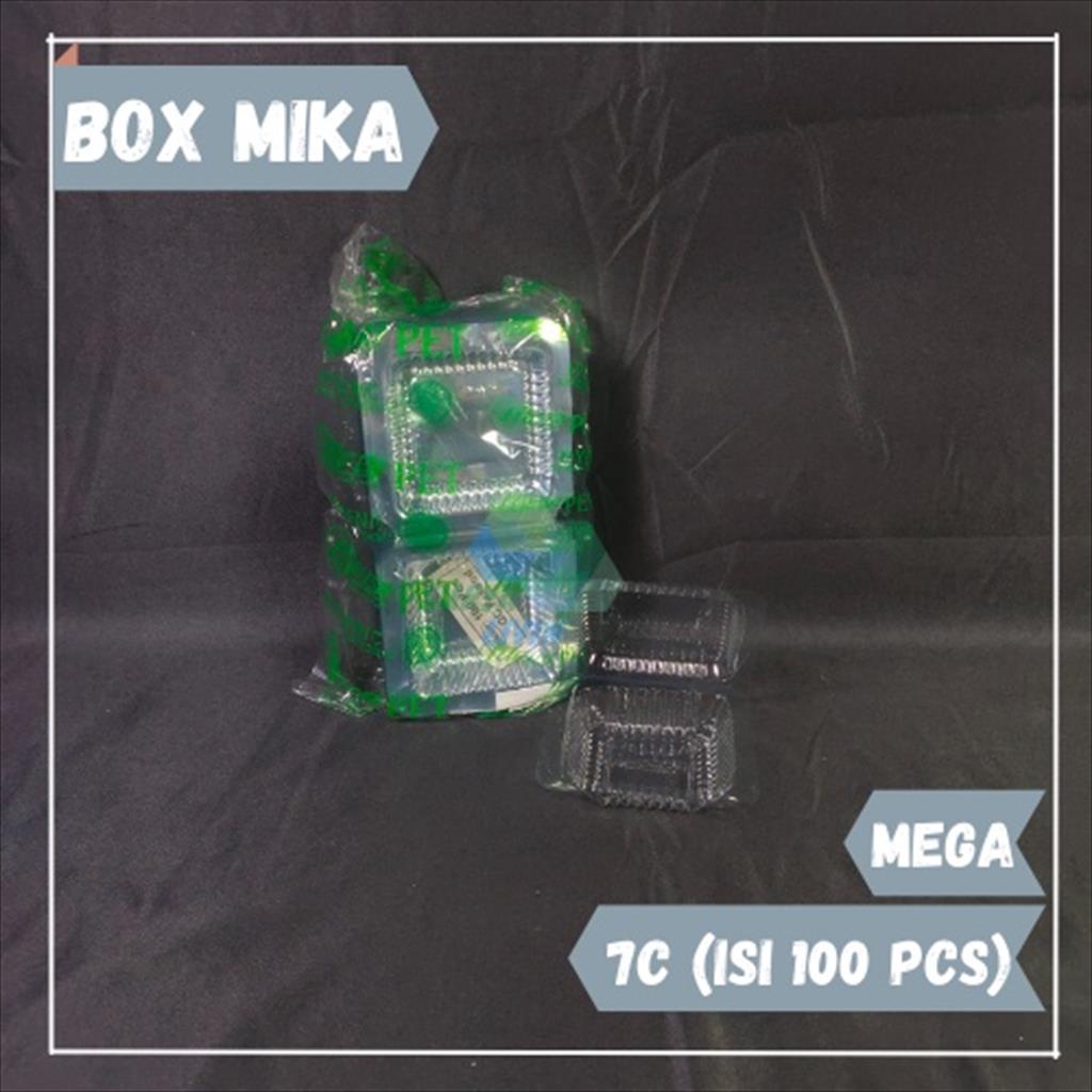 Jual Box Mika Plastik Mega 7C isi 100pcs / Mika Klepon / Mika Kecil ...