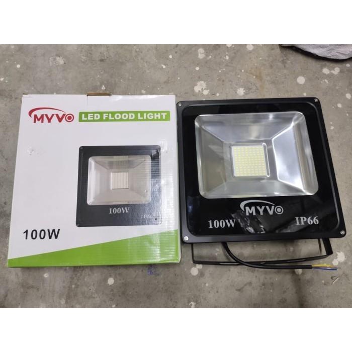 Jual LED SOROT 100W Flood Light Lampu penerang tembak 100 w watt outdoor MY | Shopee Indonesia