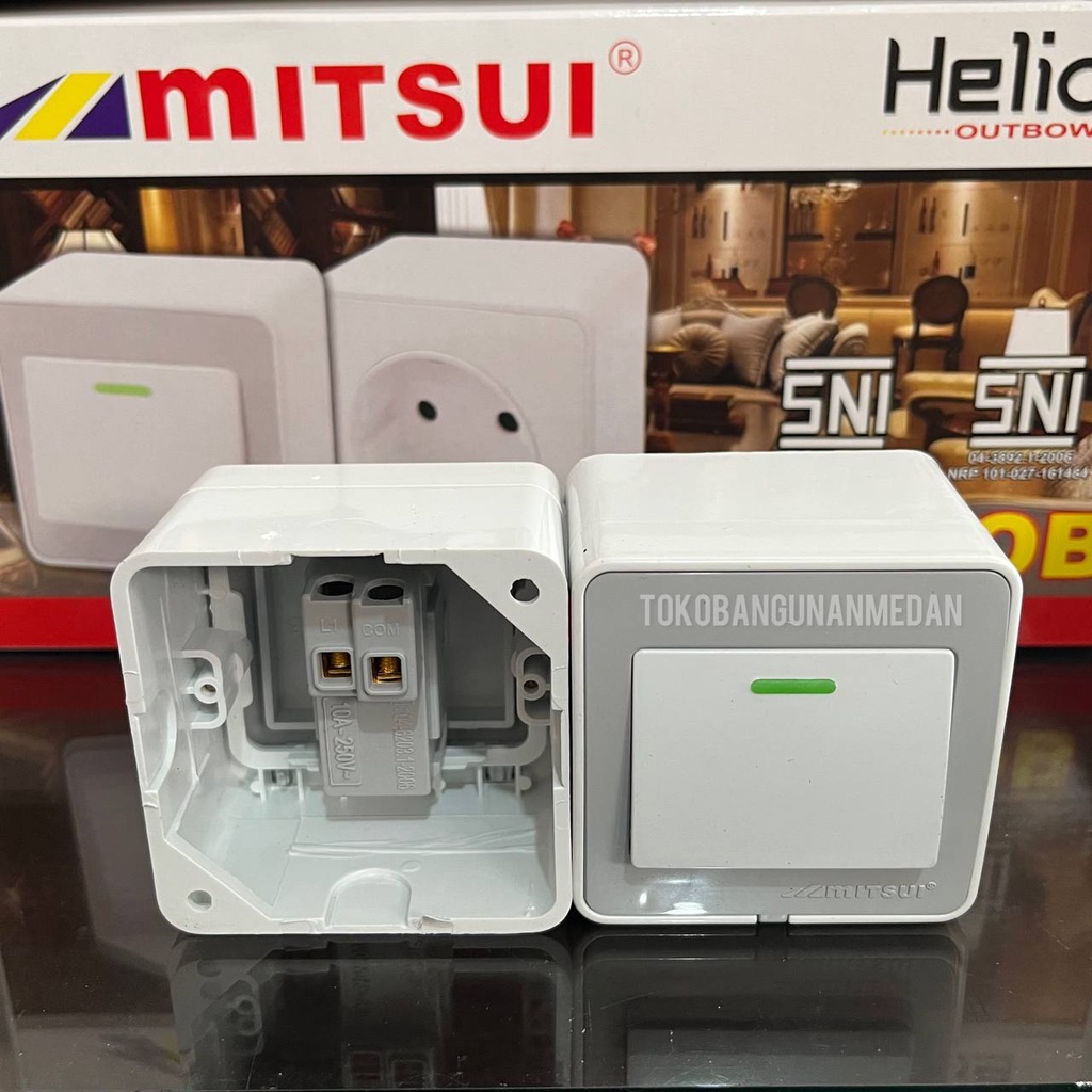 Jual SAKLAR ENGKEL TIMBUL MITSUI HELIOS / Stop Kontak OB Outbow ...