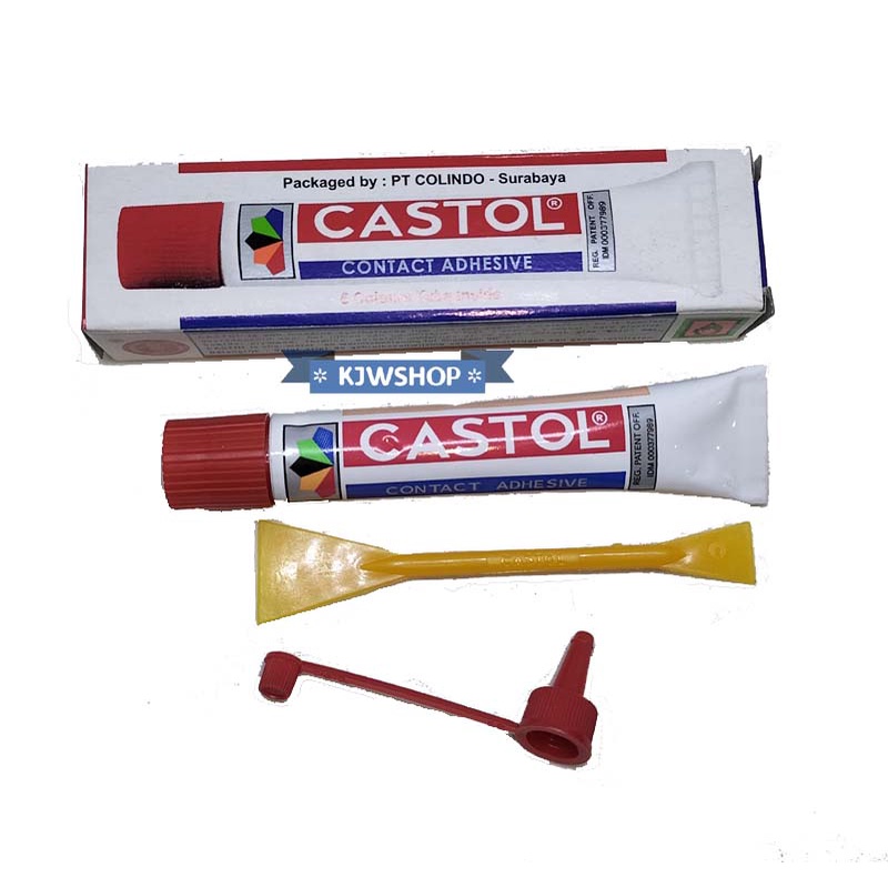 Jual Lem Castol 21 ccm Contact Adhesive Glue Tube Lem Kuning Castol ...