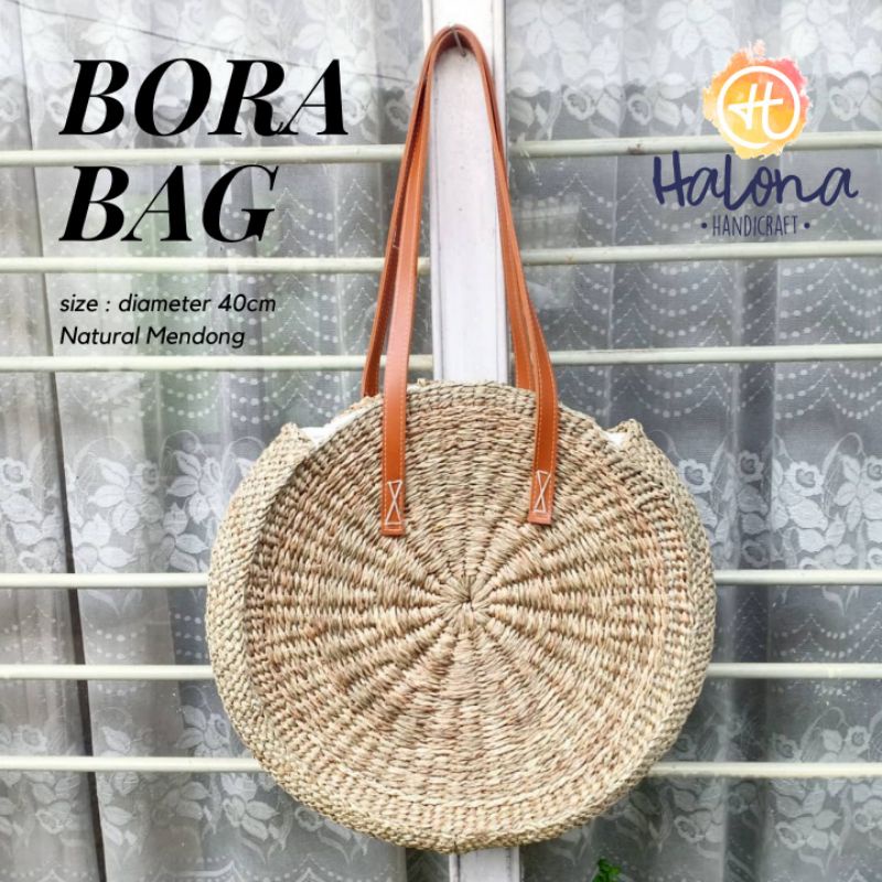 Jual tas wanita totebag wanita tas besar tas bulat tas anyaman tas ...