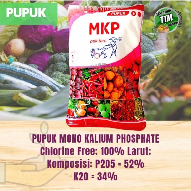 Jual PUPUK MKP PAK TANI 1 KG MONO KALIUM FOSFAT | Shopee Indonesia